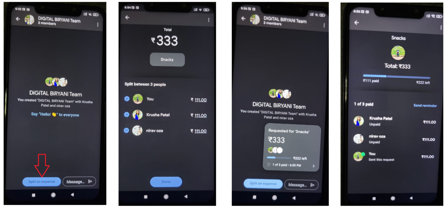 How To Split Bills on Google Pay? - DiGiTAL BiRYANi