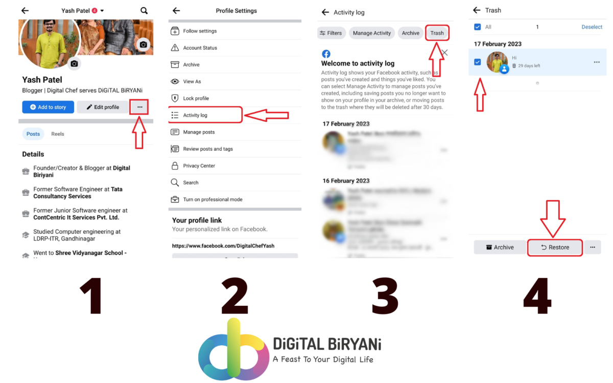 How To Recover Deleted Facebook Posts - 100% Working Guide