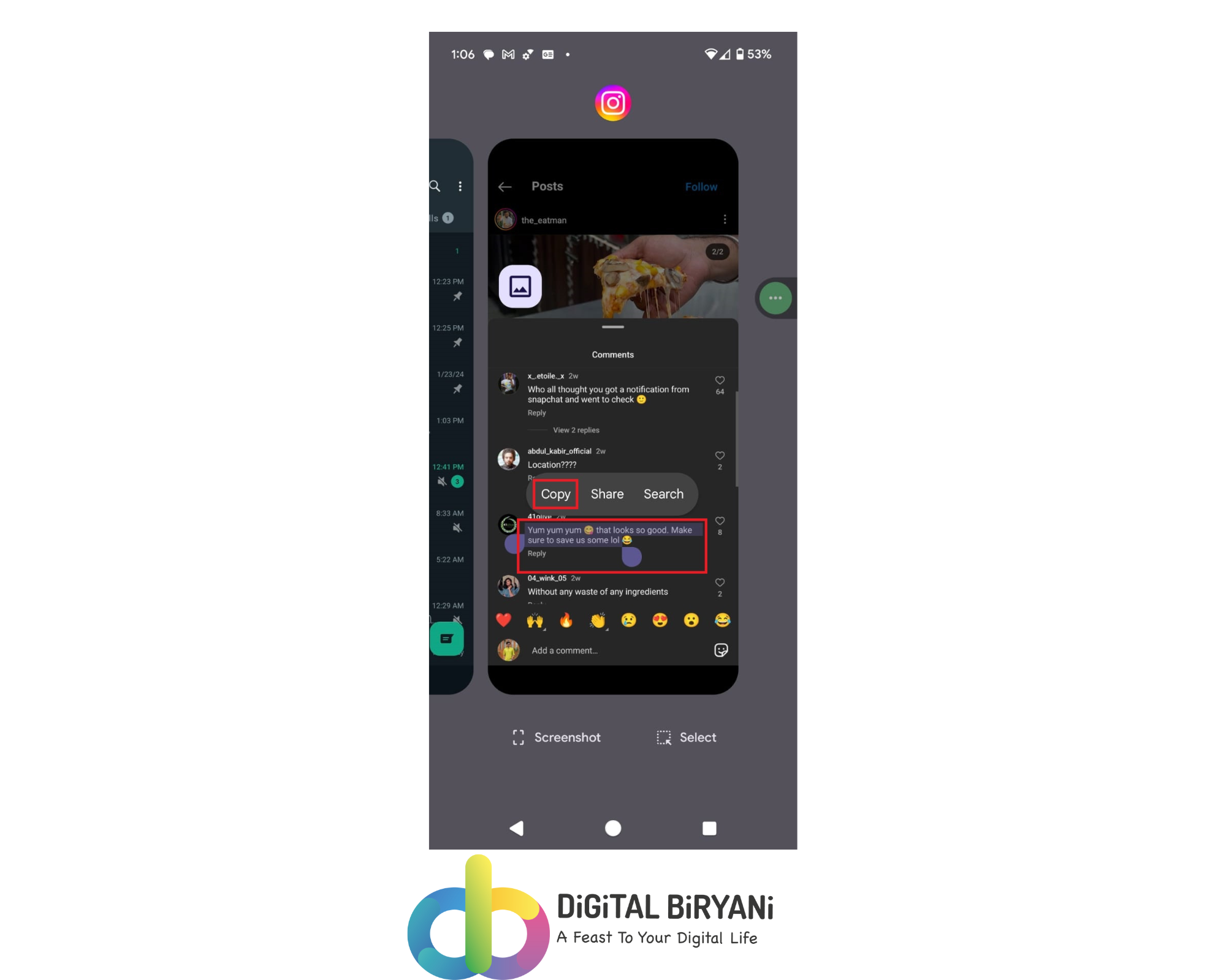 How To Copy Instagram Caption and Comments on iPhone and Android ...