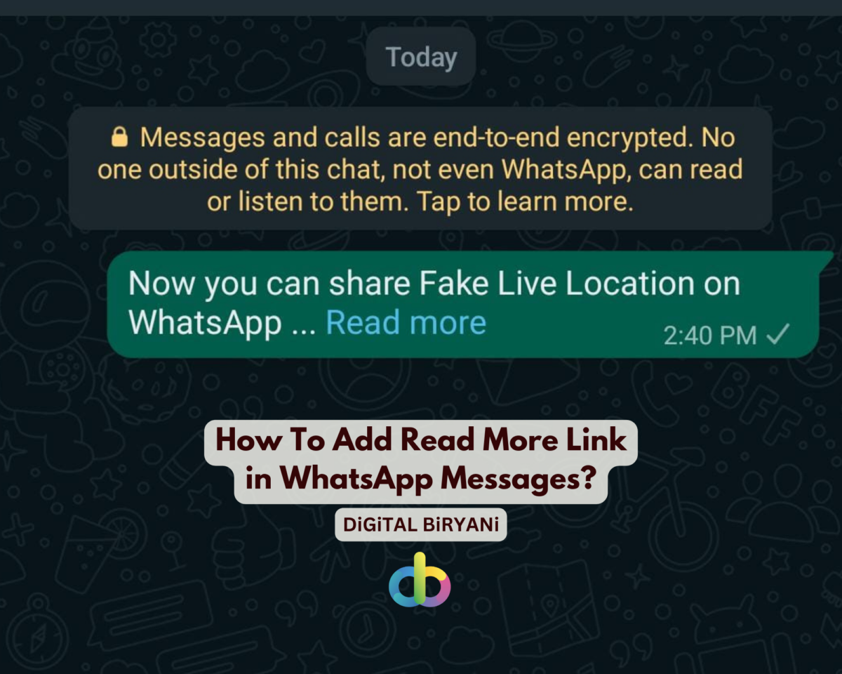 How to Add Read More Link in WhatsApp Message? (2024) - DiGiTAL BiRYANi