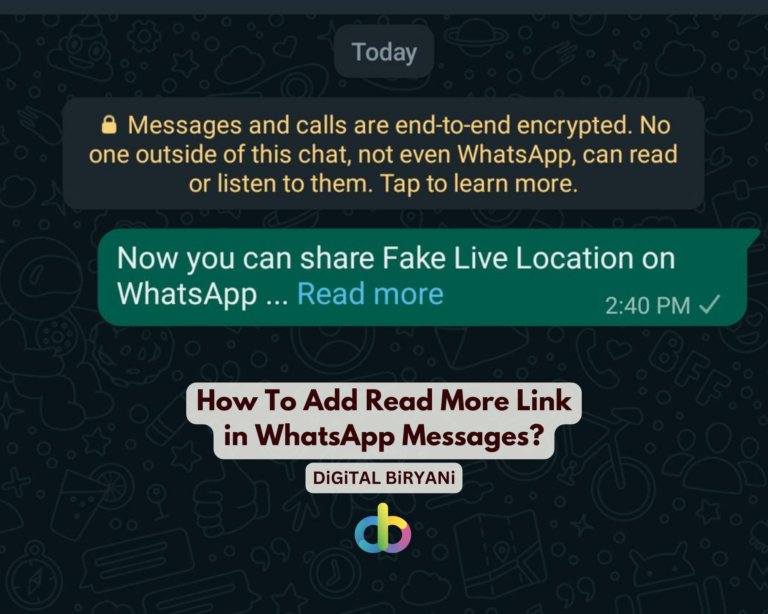 How to Add Read More Link in WhatsApp Message? (2024) - DiGiTAL BiRYANi